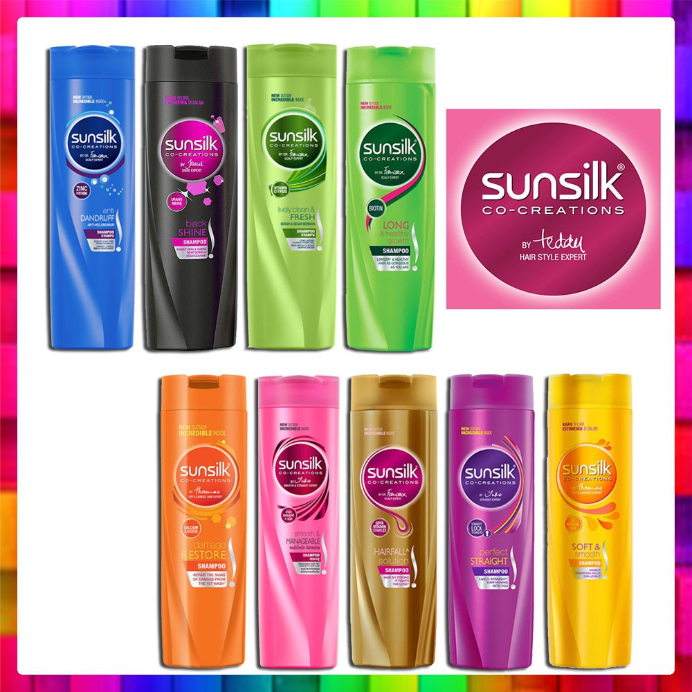 Sunsilk Shampoo 160ml Syampu Rambut Anti Dandruff Hairfall Solution ...