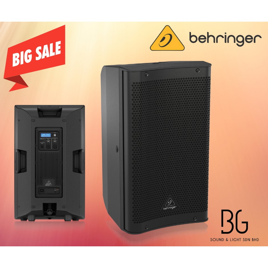 BEHRINGER DR115DSP Active 1400 Watt 15" PA Speaker System with DSP and ...