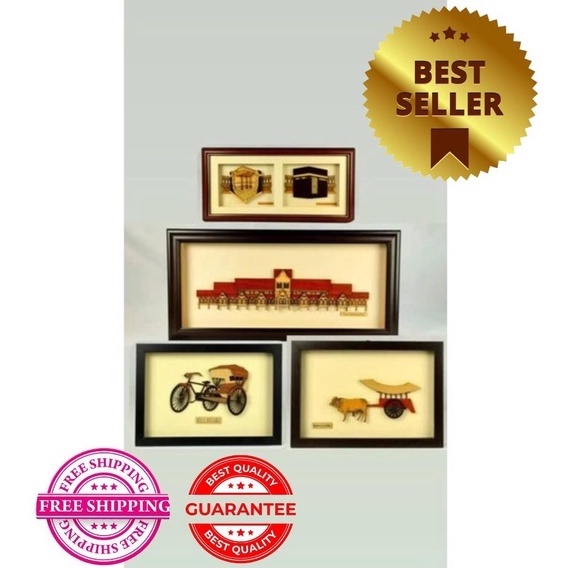 Frame Cenderahati Warisan / 2D Art Design / Handmade Kraftangan ...