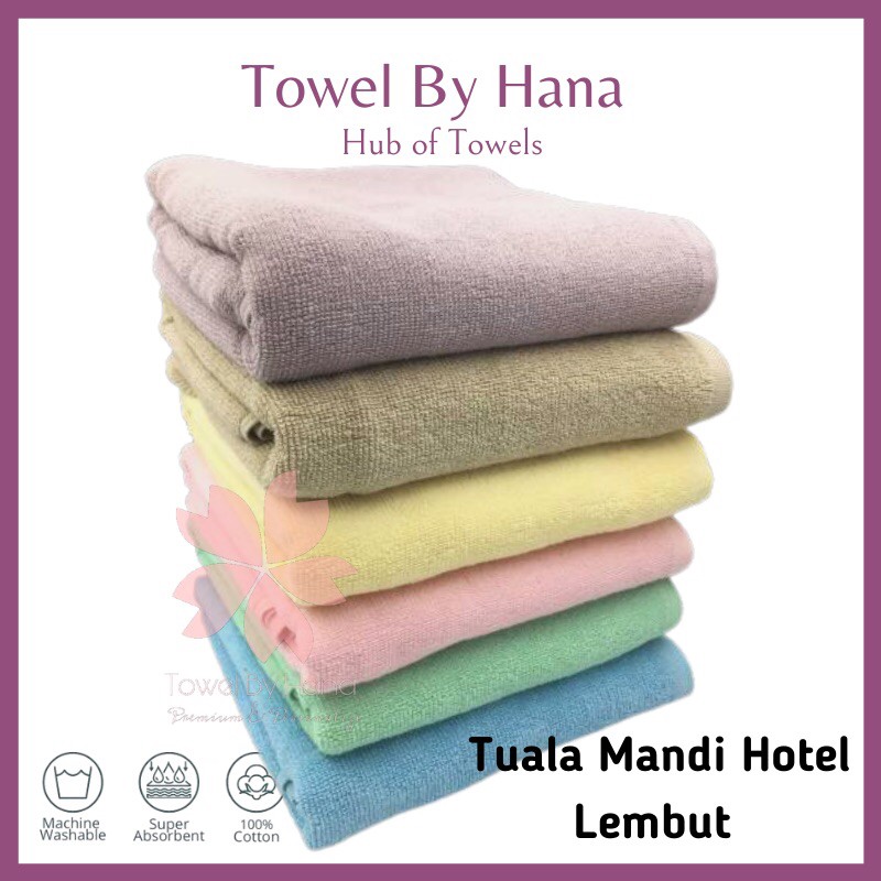 Tuala Mandi Hotel Cotton Bath Towel Hotel Serap Air Lembut | Shopee ...