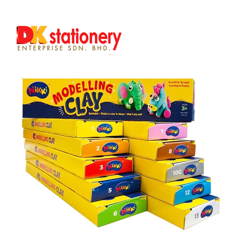 Nikki Modelling Clay / Plasticine / Tanah Liat Pemodelan | Shopee Malaysia