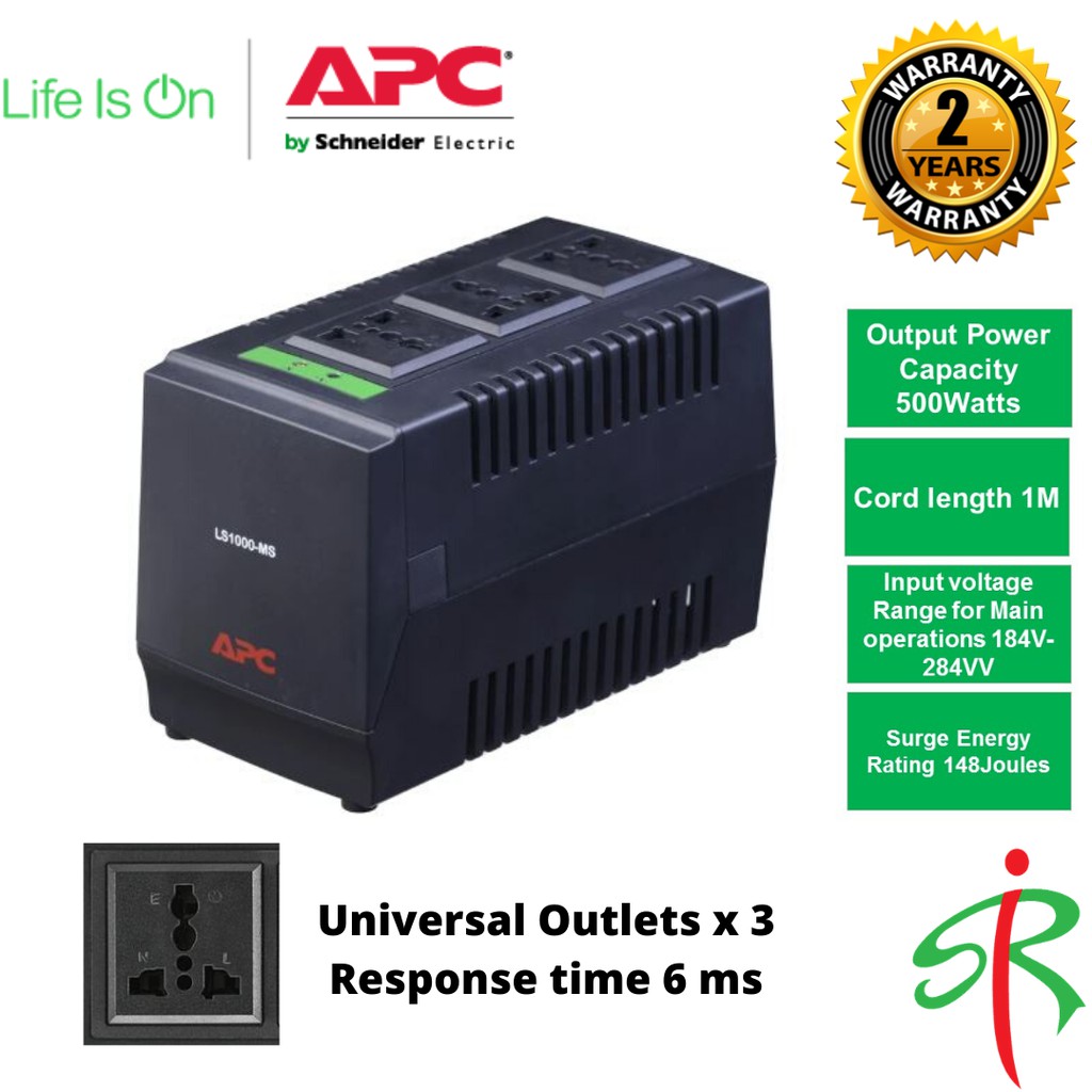 APC AVR (1000VA) LS1000-MS | Shopee Malaysia