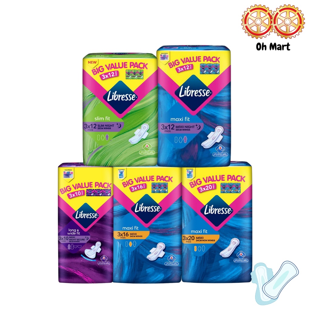 Libresse Big Value Pack Maxi Fit Pads | Shopee Malaysia