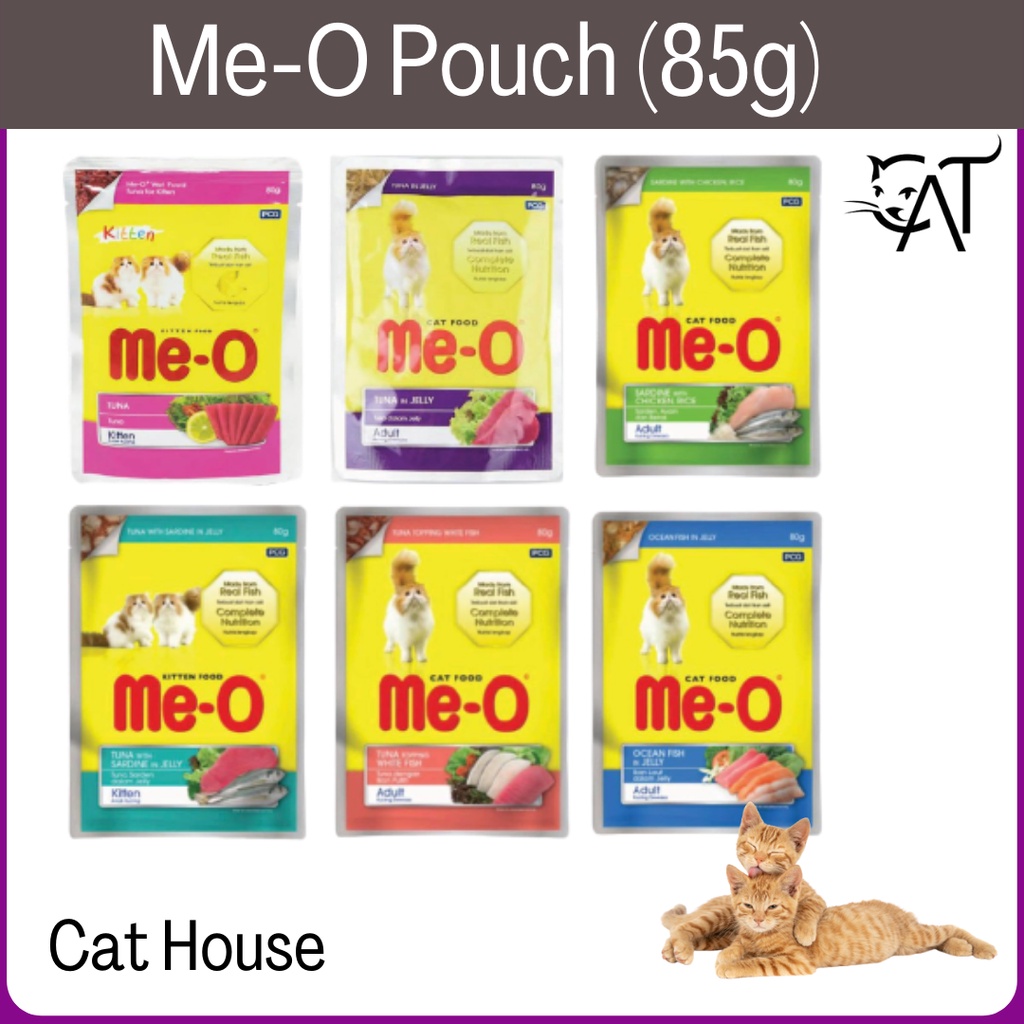 me-o pouch cat food makanan kucing Basah kucing Tuna chiken | PGMall