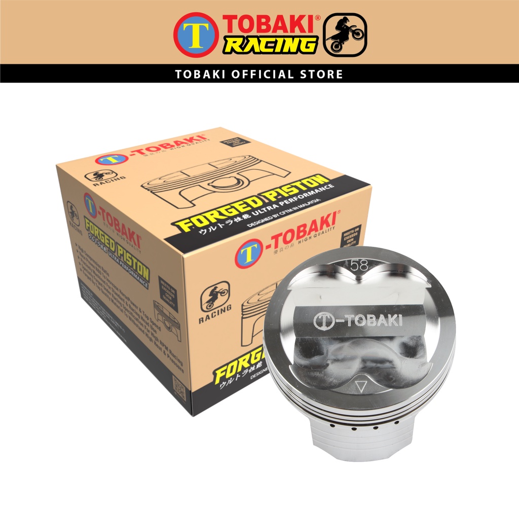 Tobaki Racing High Compression Forged Piston Y16ZR/NMAX 155/R15 DOME ...