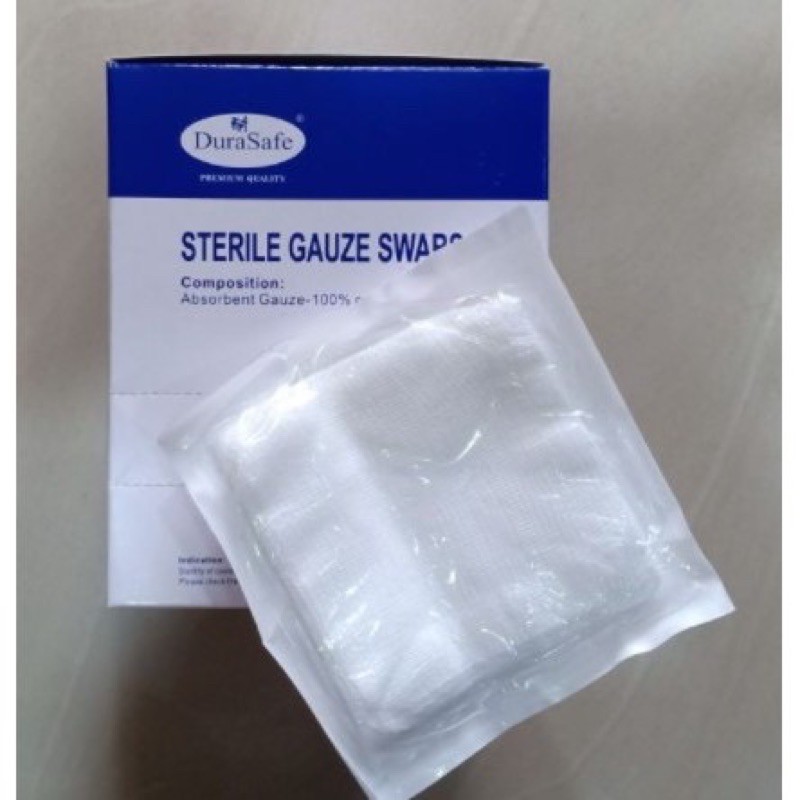 Sterile gauze swab 10cm x 10cm x 12ply 20pouch/box | BeeCost