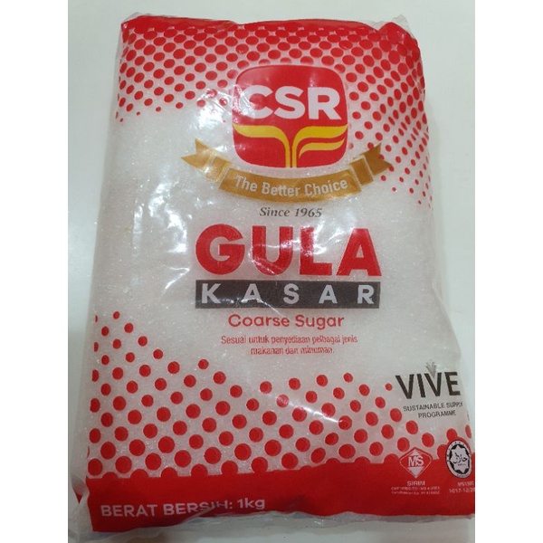 CSR coarse sugar gula kasar 1kg | Shopee Malaysia