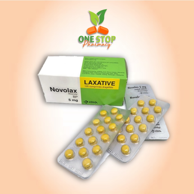 NOVOLAX BISACODYL 5mg 105s [Expiry Date: 01/2026] Laxative Tablet ...