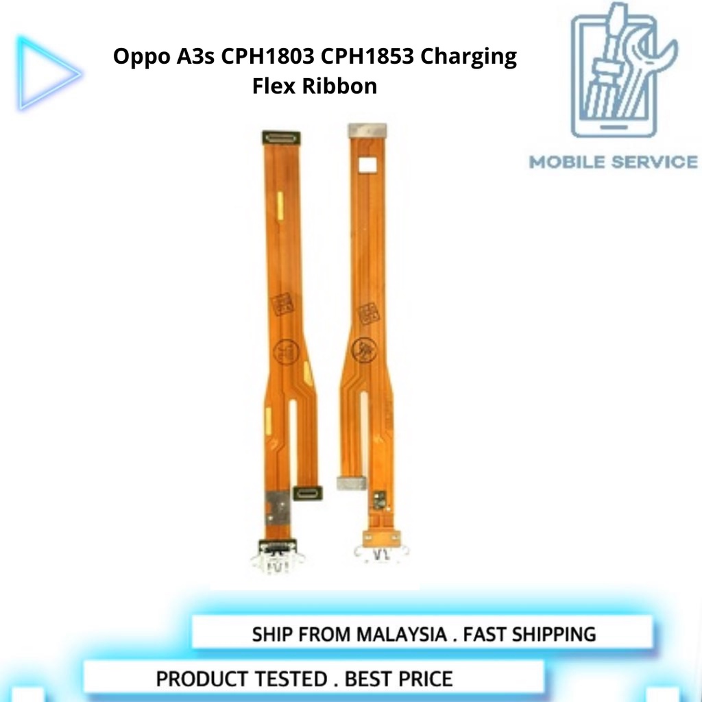 Oppo A3s CPH1803 Charging Flex Ribbon / CPH1853 Charging Board ...