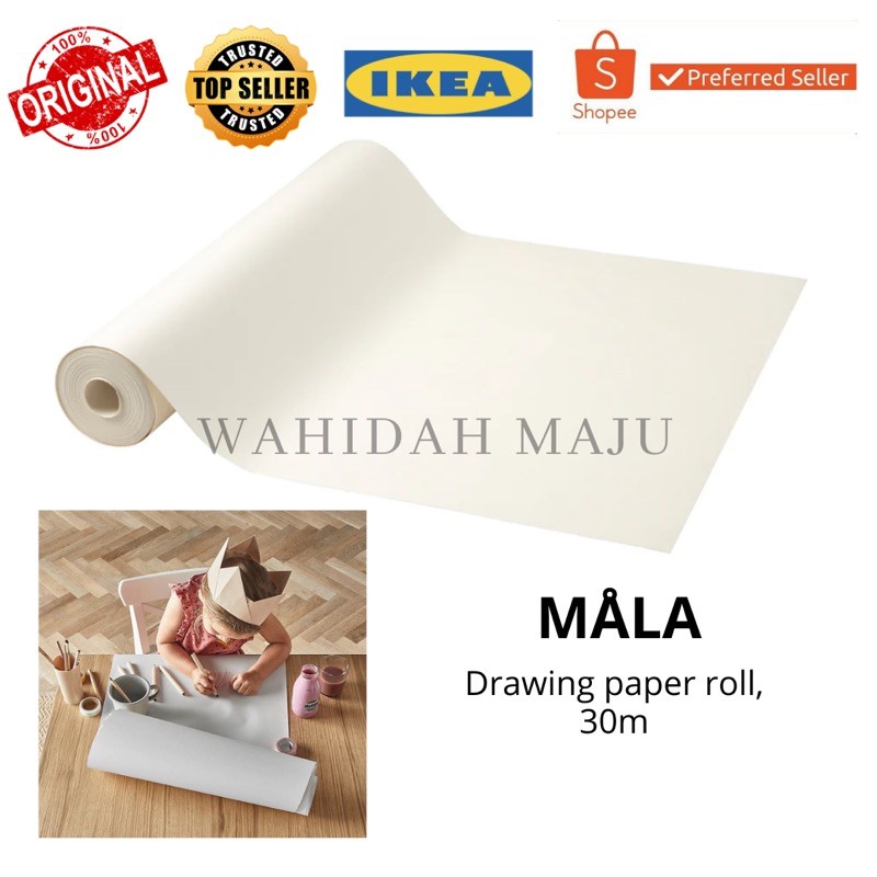 IKEA MALA drawing paper roll kertas lukisan gulung | Shopee Malaysia