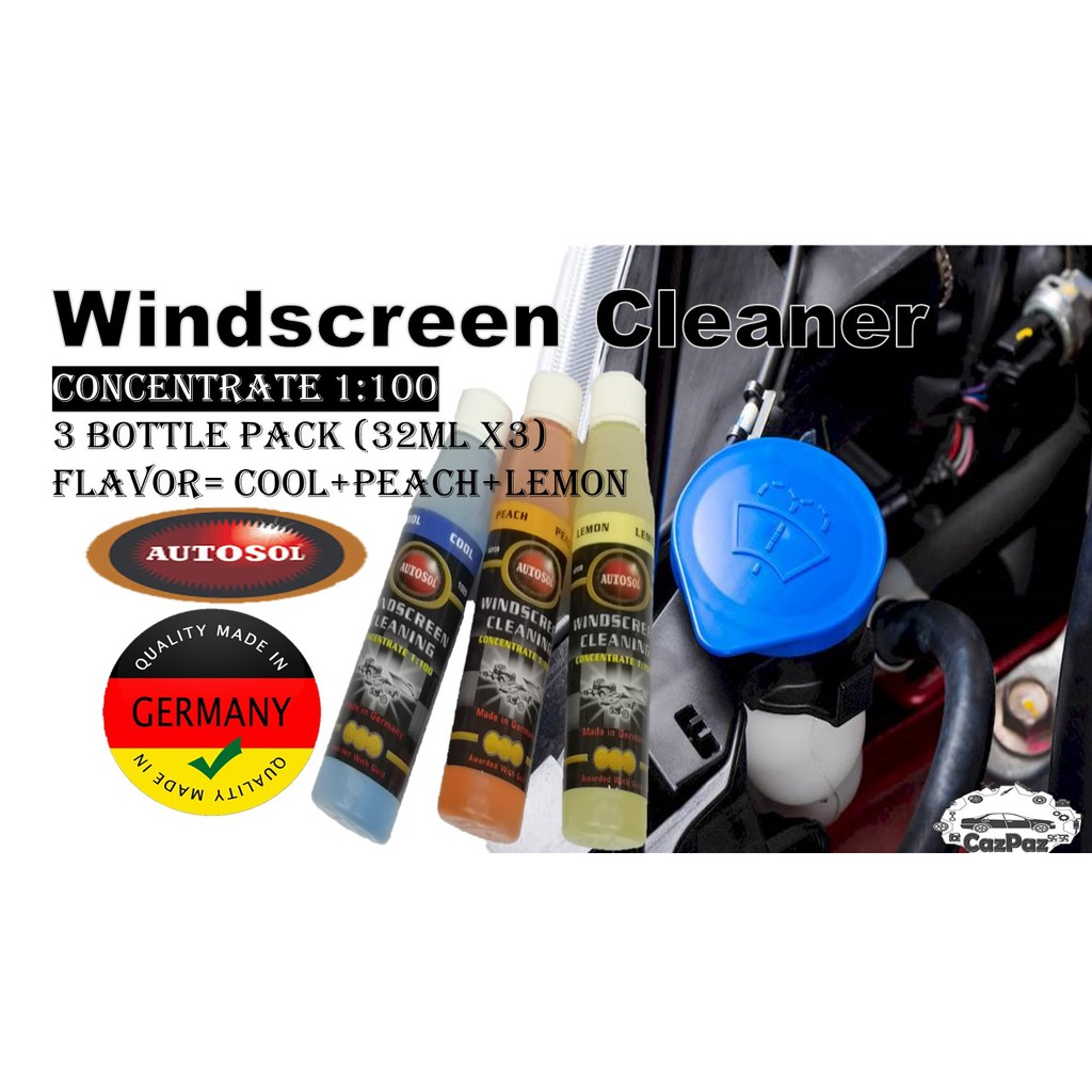 Autosol Windscreen Cleaner (3 bottle pack) | Shopee Malaysia
