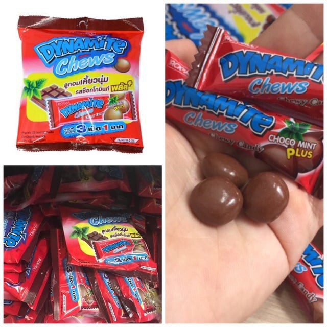 Dynamite Chews 3 Capsules Chocolate Candy (Thailand) | Shopee Malaysia