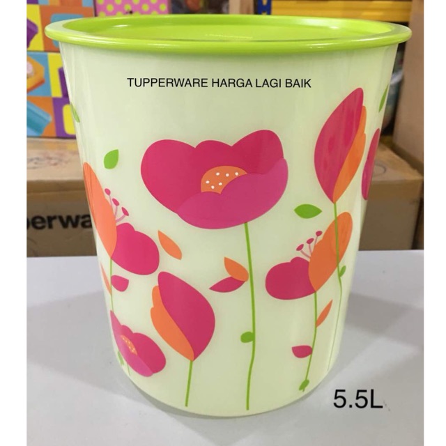 Tupperware One Touch Flower Canister (OT) /Air Tight | Shopee Malaysia