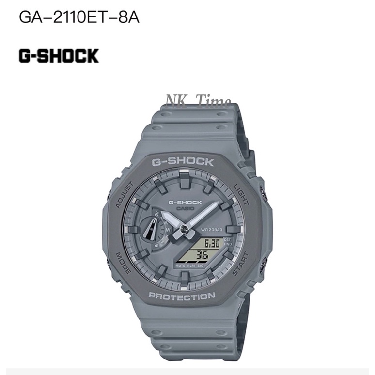 CASIO G-SHOCK GA-2110ET-8AD / GA-2110ET-8A / GA-2110 CARBON CORE WATCH ...