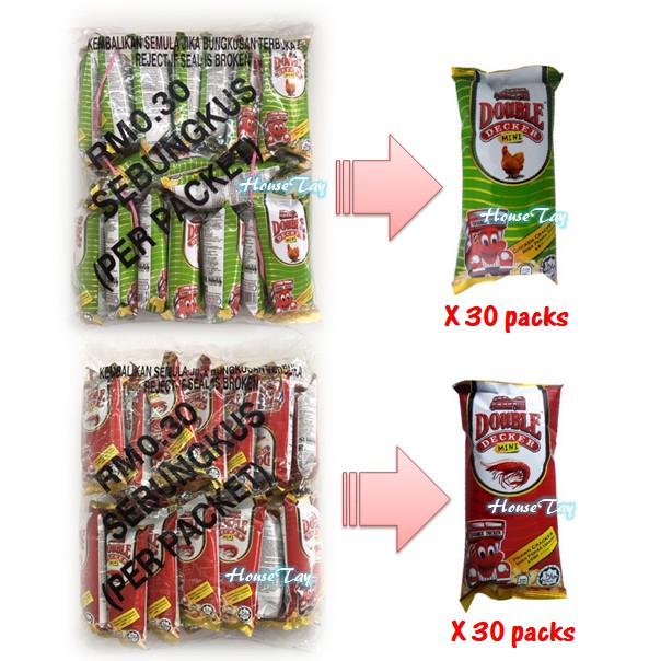 Mini Double Decker Chicken / Prawn 30 pack | Shopee Malaysia