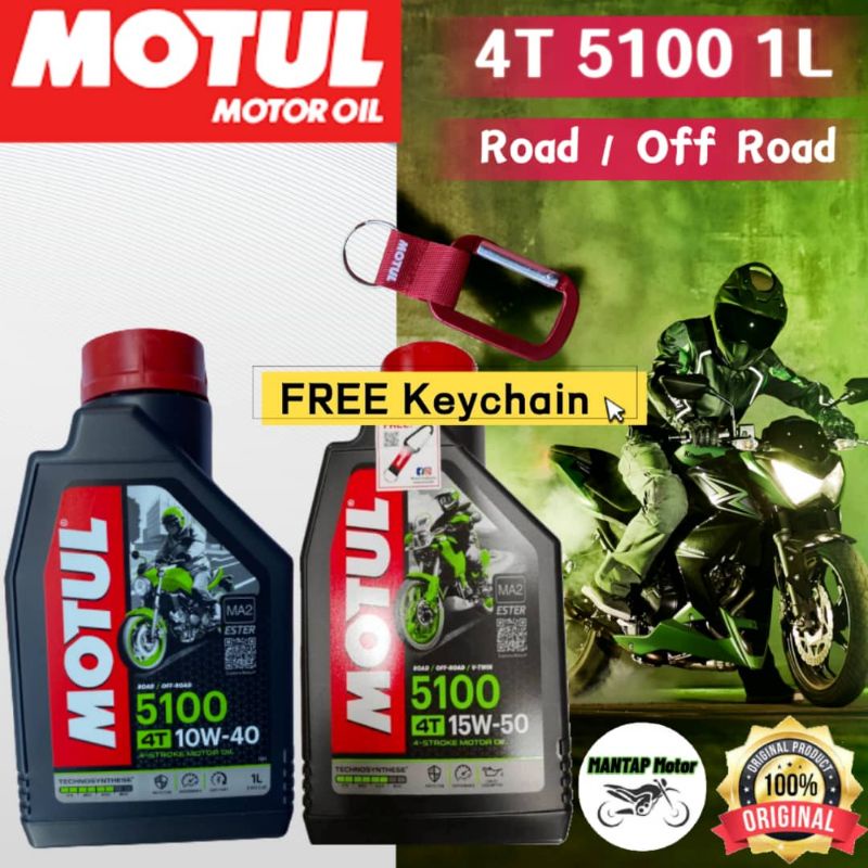 Motul Motor Engine Oil 4T 5100 🔥100% Original🔥 10W-40 15W-50 1L 10w40 15w50 moto minyak hitam ...