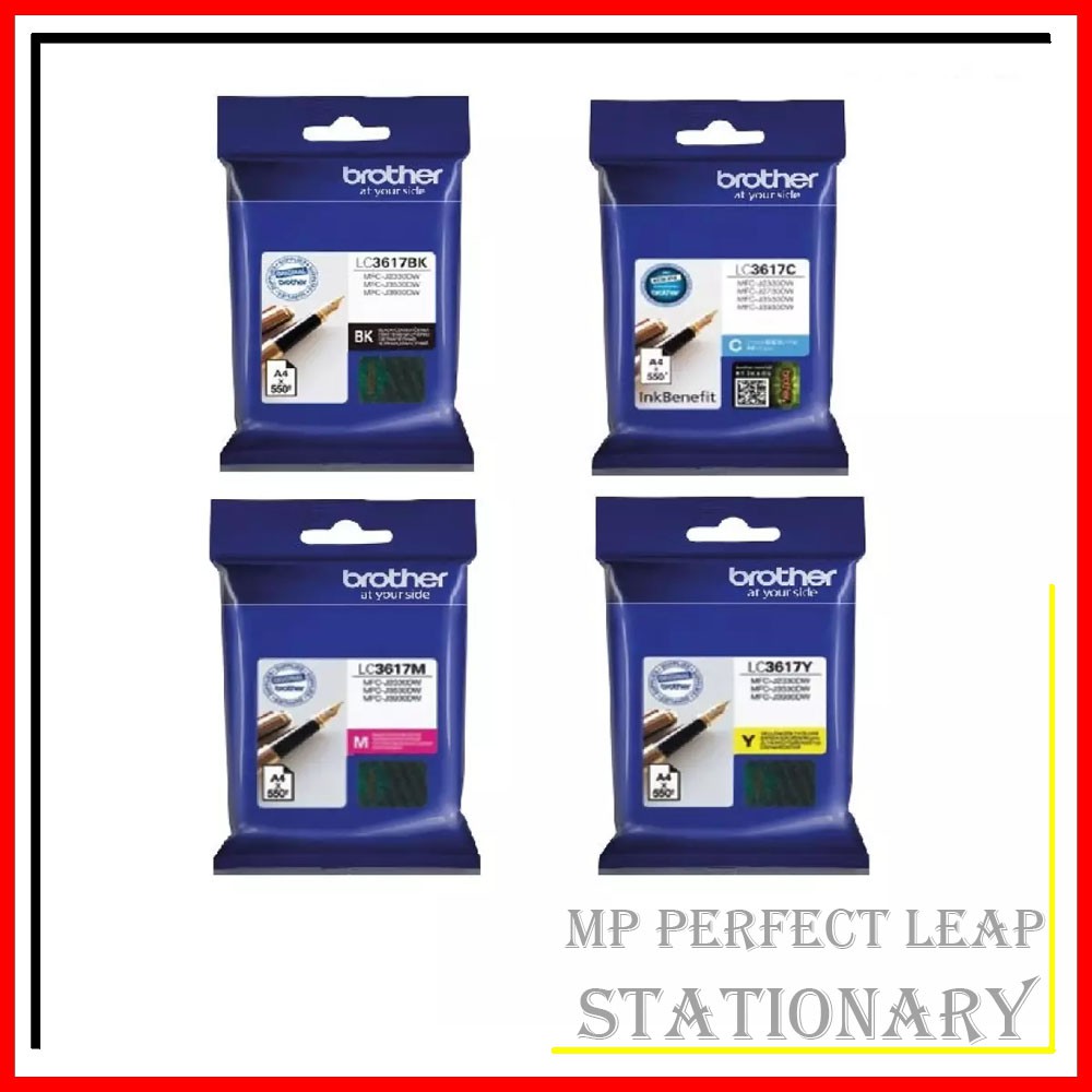 Genuine brother LC3617 Refill Ink [BLACK/CYAN/MAGENTA/YELLOW] | Shopee ...