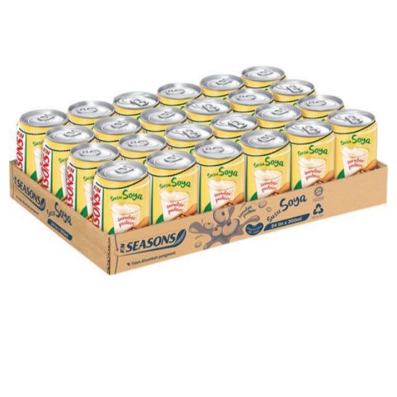 F&N Seasons Soya Bean Milk (24x300ml) [DELIVERY IN KL & SELANGOR ONLY ...