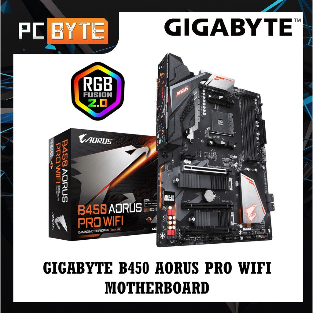 GIGABYTE B450 Aorus Pro WiFi Motherboard | Shopee Malaysia