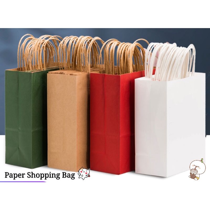READY STOCK Shopping Paper Bag Gift Paper Bag Souvenir Paper Bag ...