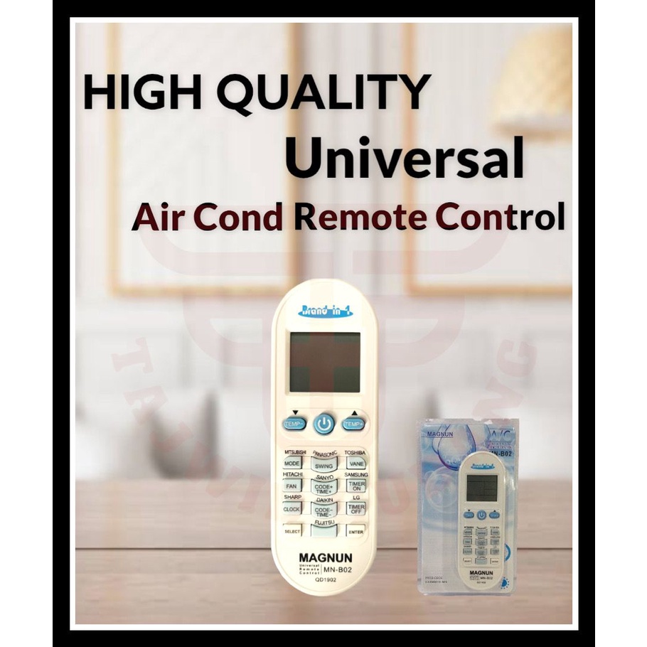 Universal Aircond Remote Control All Brand/Model Supported AC Remote ...