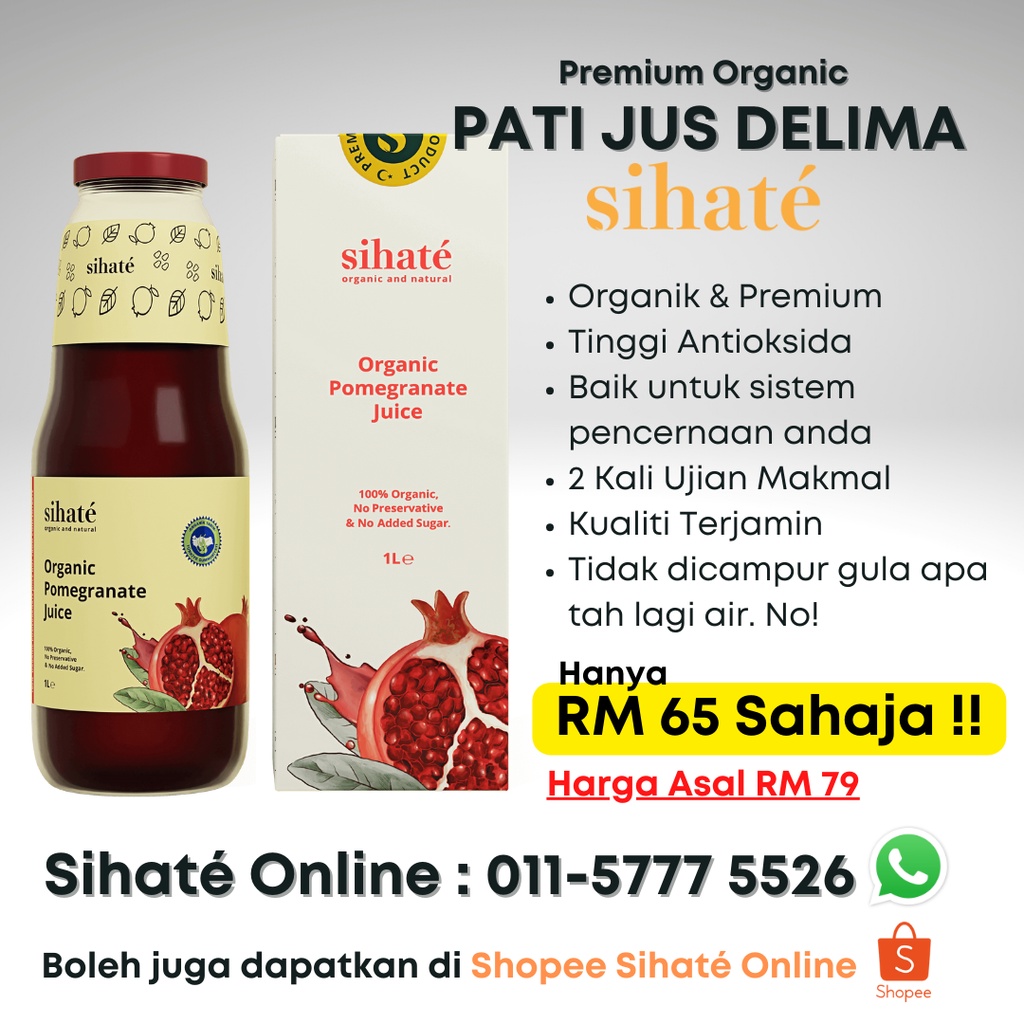 Pati Jus Delima Organik (1 liter) | Shopee Malaysia