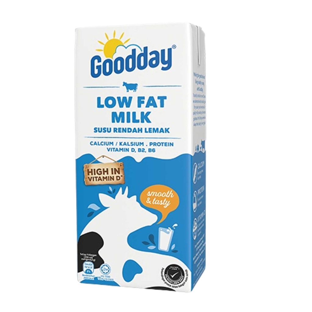 Goodday UHT Milk 1Litre (Low Fat) | Shopee Malaysia