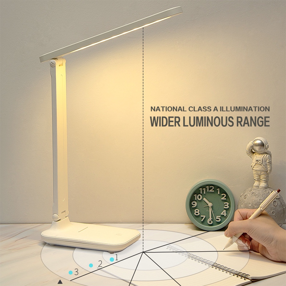LED Touch Dimming Desk Lamp Study Lamp USB Eye Protection 3 Brightness ...