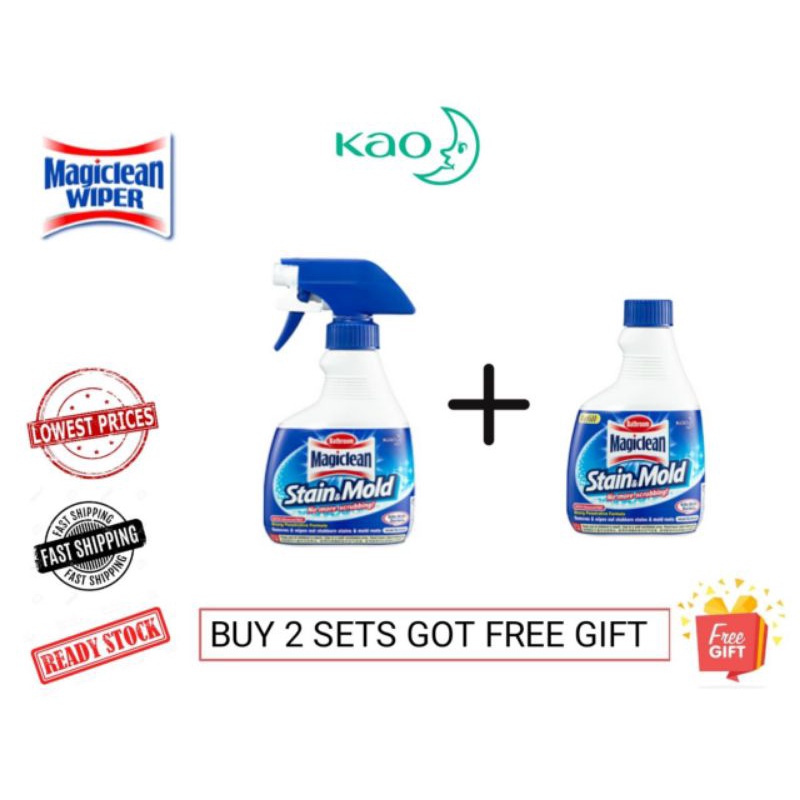 KAO MAGICLEAN STAIN & MOLD TRIGGER SPRAY (ALL NEW STOCK) | Shopee Malaysia
