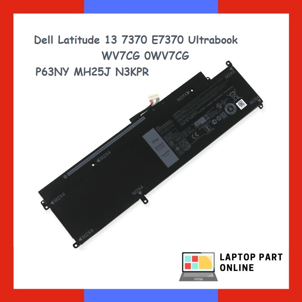 Dell Latitude 13 7370 E7370 Ultrabook WV7CG 0WV7CG P63NY MH25J N3KPR ...