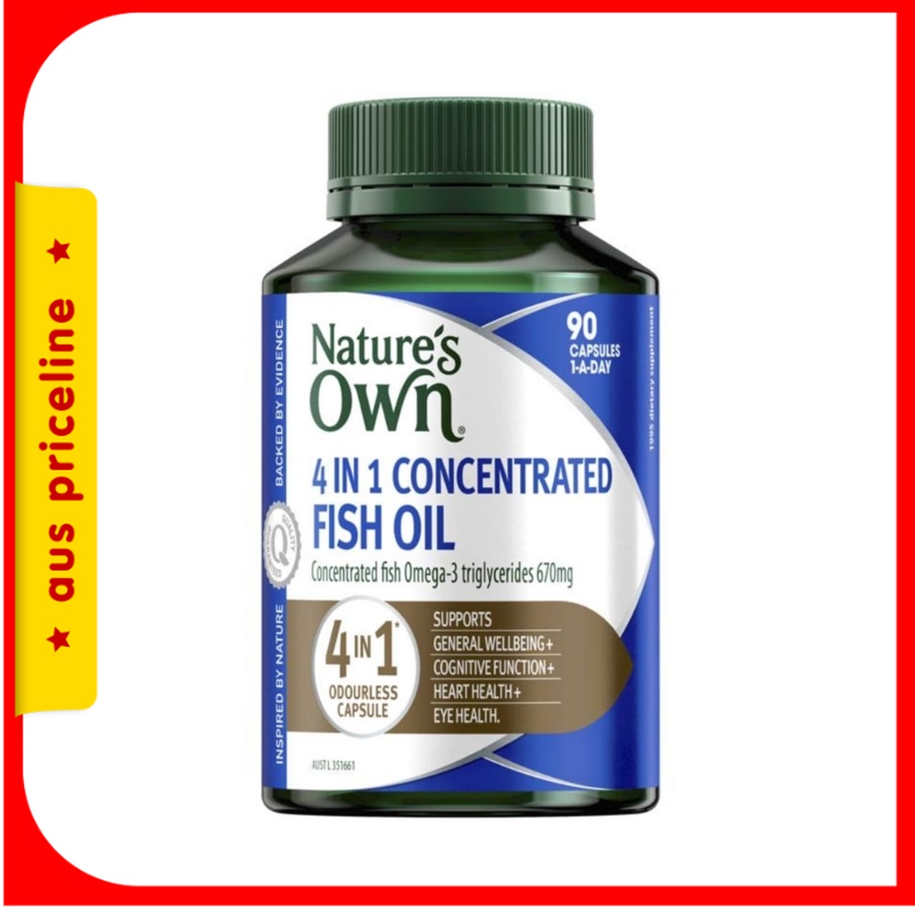 Nature's Own 4 In 1 Concentrated Fish Oil 90 Capsules | Shopee Malaysia