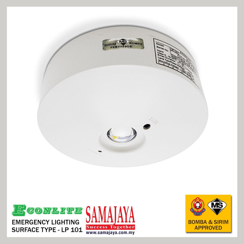 Econlite LP 101 High Efficiency Energy Conserving Emergency Lighting ...