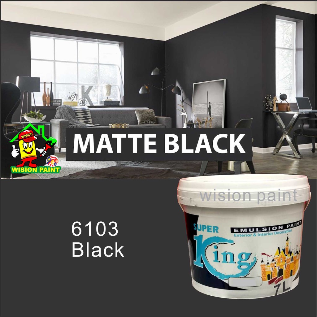SANCORA PAINT ( 6103 BLACK 7L ) SUPER KING Quality Latex Emulsion Paint ...