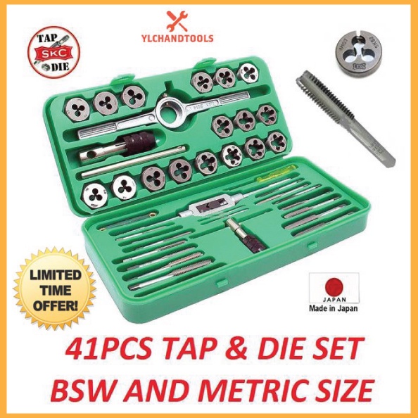 🔥READY STOCK🔥'' SKC '' 40PC METRIC SIZE TAP & DIES SET-MADE IN JAPAN | Shopee Malaysia