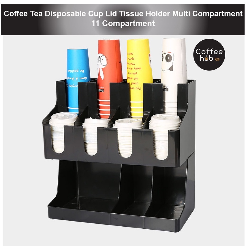 (Ready Stock)Coffee Tea Shop Paper Cup Holder Display Rack Disposable ...