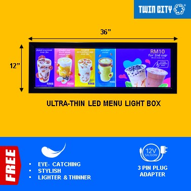 TWIN CITY LED LIGHT BOX FOOD MENU BOARD RACK FOR STALL DECORATION ...