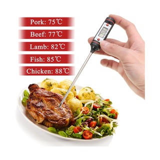 Digital Cooking Thermometer Food Temperature Check Kitchen Tools Cook ...