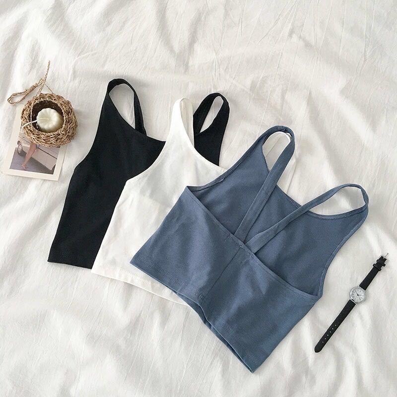 Summer Cross Short Strap Tube Top Woman Sexy Sleeveless crop tops ...