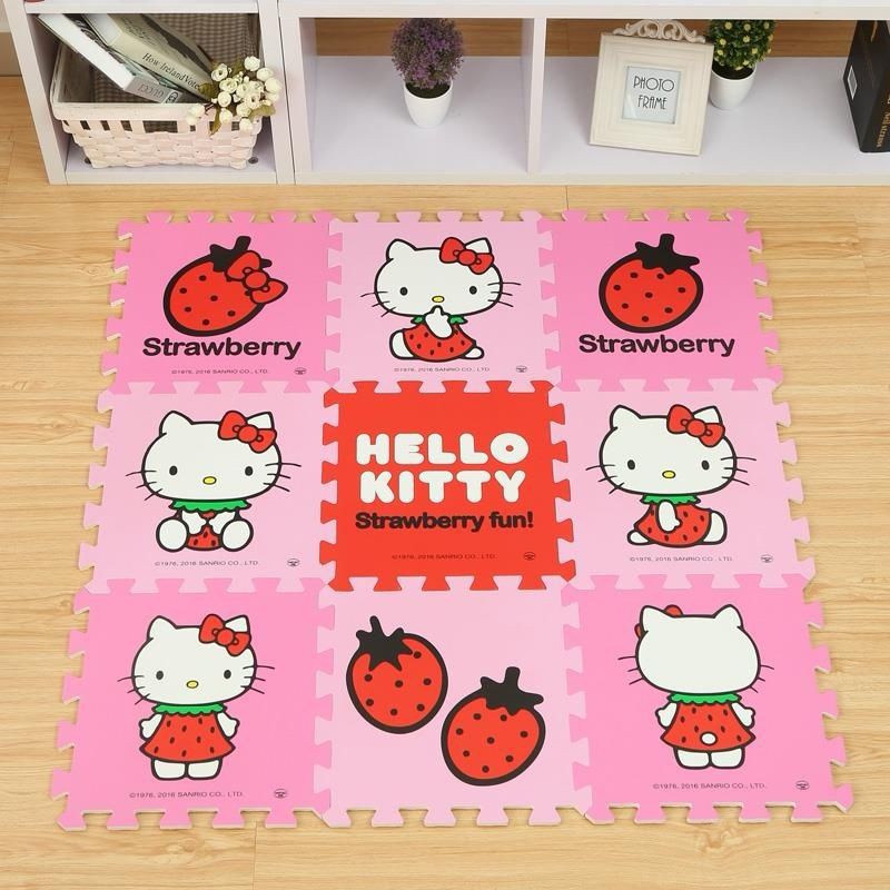 Hello Kitty Genuine Baby Foam Playmat Anti-skid Crawling Mat/ Tikar ...