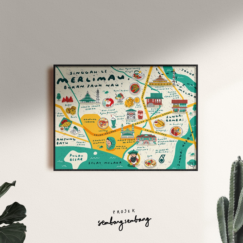 Poster - Map-lSingah le Merlimau, Bukan Jauh Nau by Projek ...