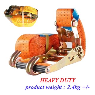 2" X 9M HEAVY DUTY (KOREA) RATCHET TIE DOWN (ORANGE) TALI LORRY LORRY ...