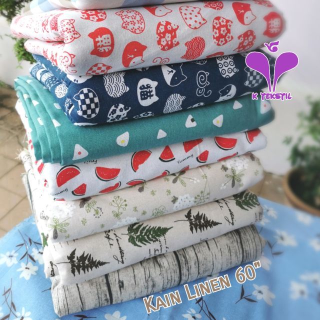 🔥Natural linen🔥 Kain Heavy Cotton Linen bidang 60" | Shopee Malaysia