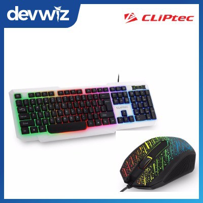 CLiPtec USB LED illuminated Keyboard Combo Set- METEOR-NEO | Shopee ...