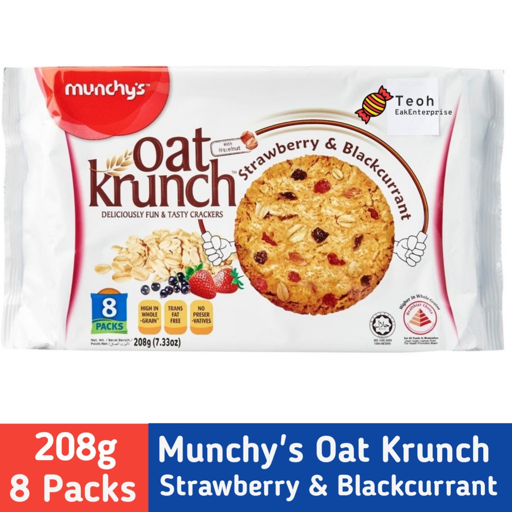 Munchy's Oat Krunch 208g - Strawberry & Blackcurrant | Shopee Malaysia