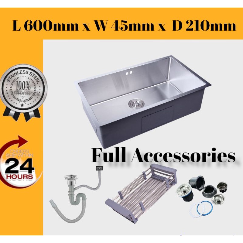 Nano Stainless Steel Handmake Kitchen Sink Undermount/Topmount Single ...
