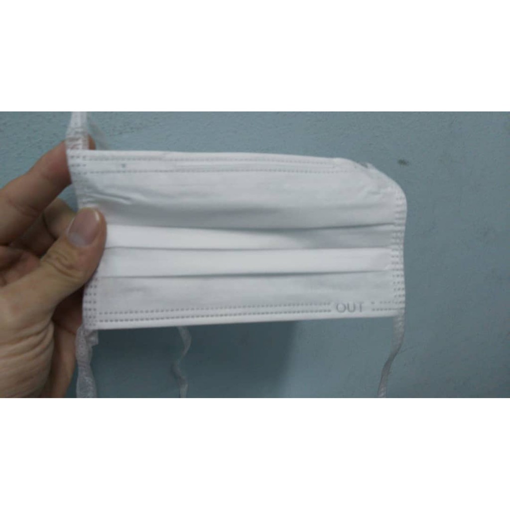 Face Mask 3ply (Tie-on/Topeng pelitup muka jenis ikat) SET of 50keping ...