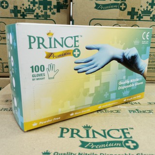 Prince Nitrile Gloves 100pcs (Black/White) | Shopee Malaysia