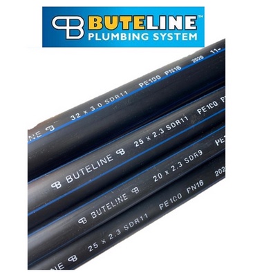 5 Meter HDPE Buteline Poly Pipe 20mm (PN20) / 25mm (PN16) / 32mm(PN16 ...