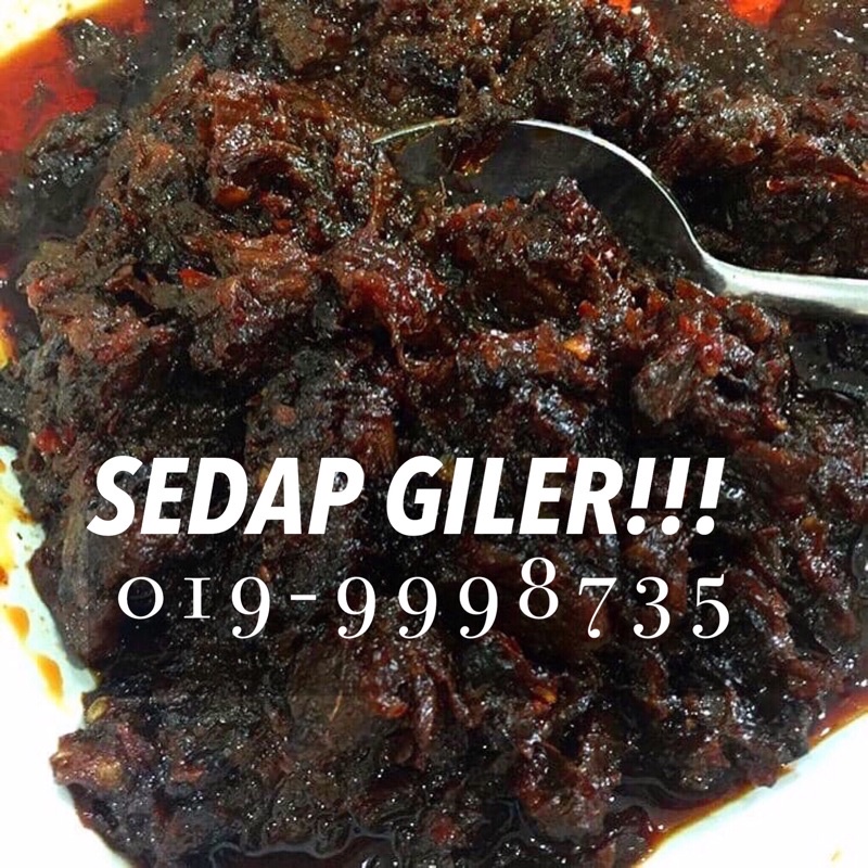 🔥VIRAL🔥 SENDUK PATAH Rendang Daging Dendeng Tersedap || SAMBAL NYET ...