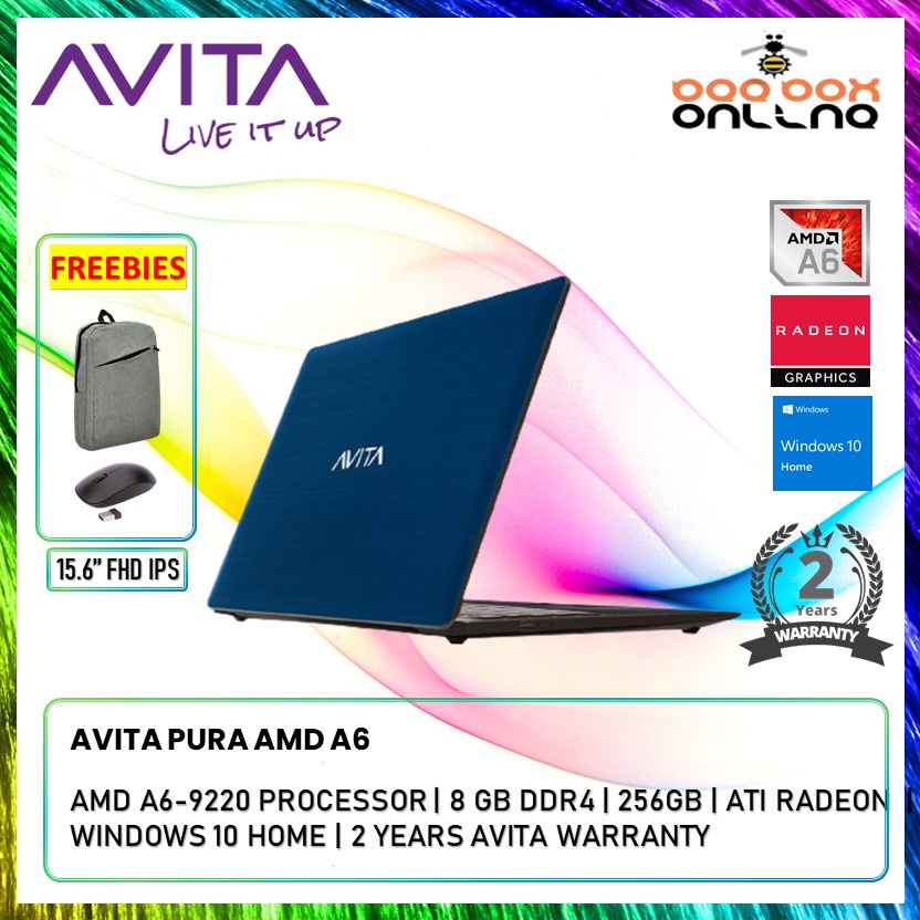 2022 Avita Pura 14 A6 14'' FHD Laptop ( AMD A6-9220, 8GB, 256GB SSD ...